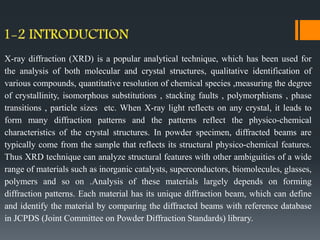 principles of xrd | PPTX