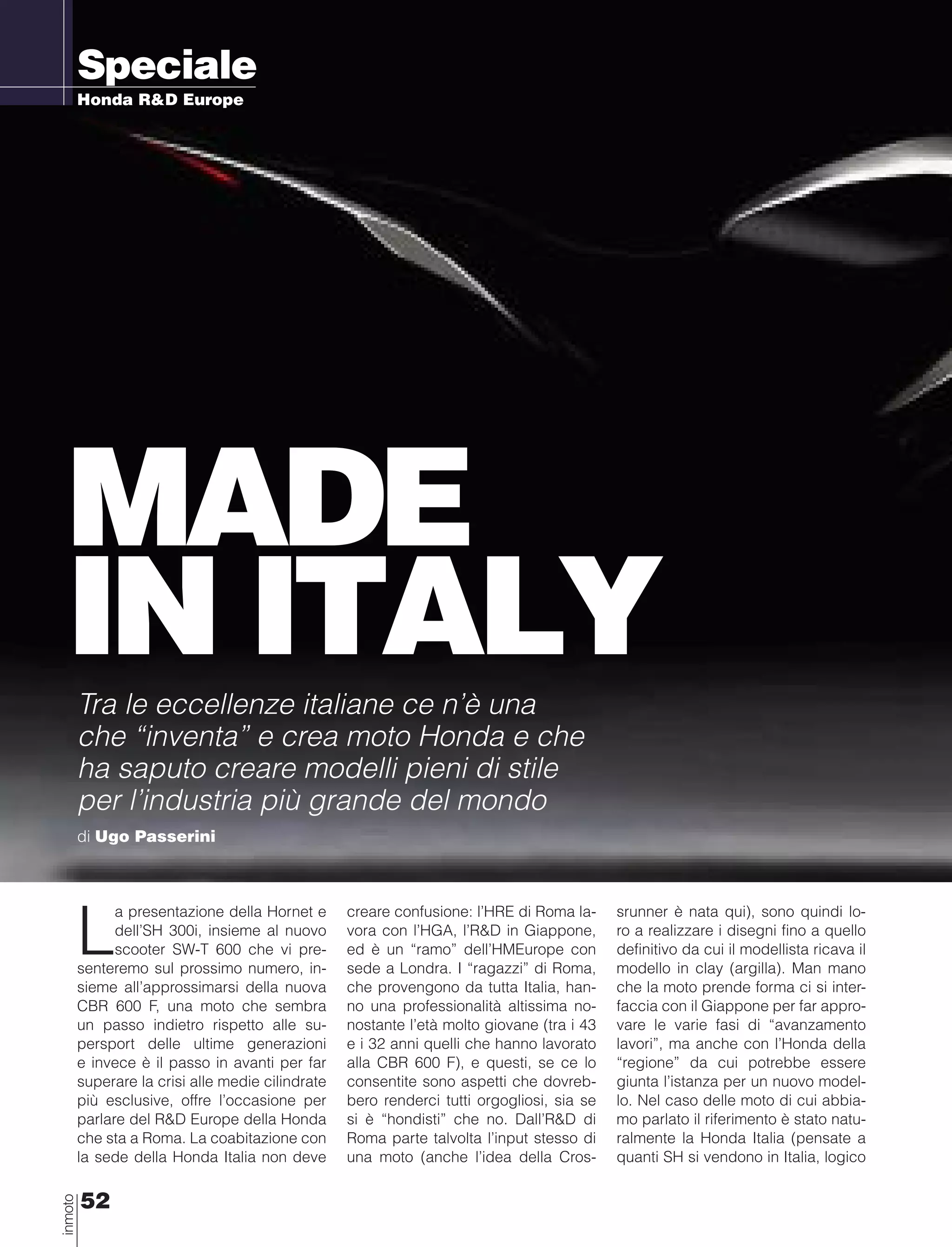 IN MOTO "Made in Italy" | PDF