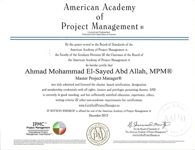 09 MPM Certification | PPT