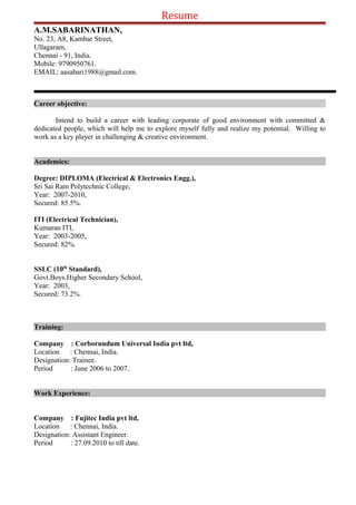 Resume | PDF