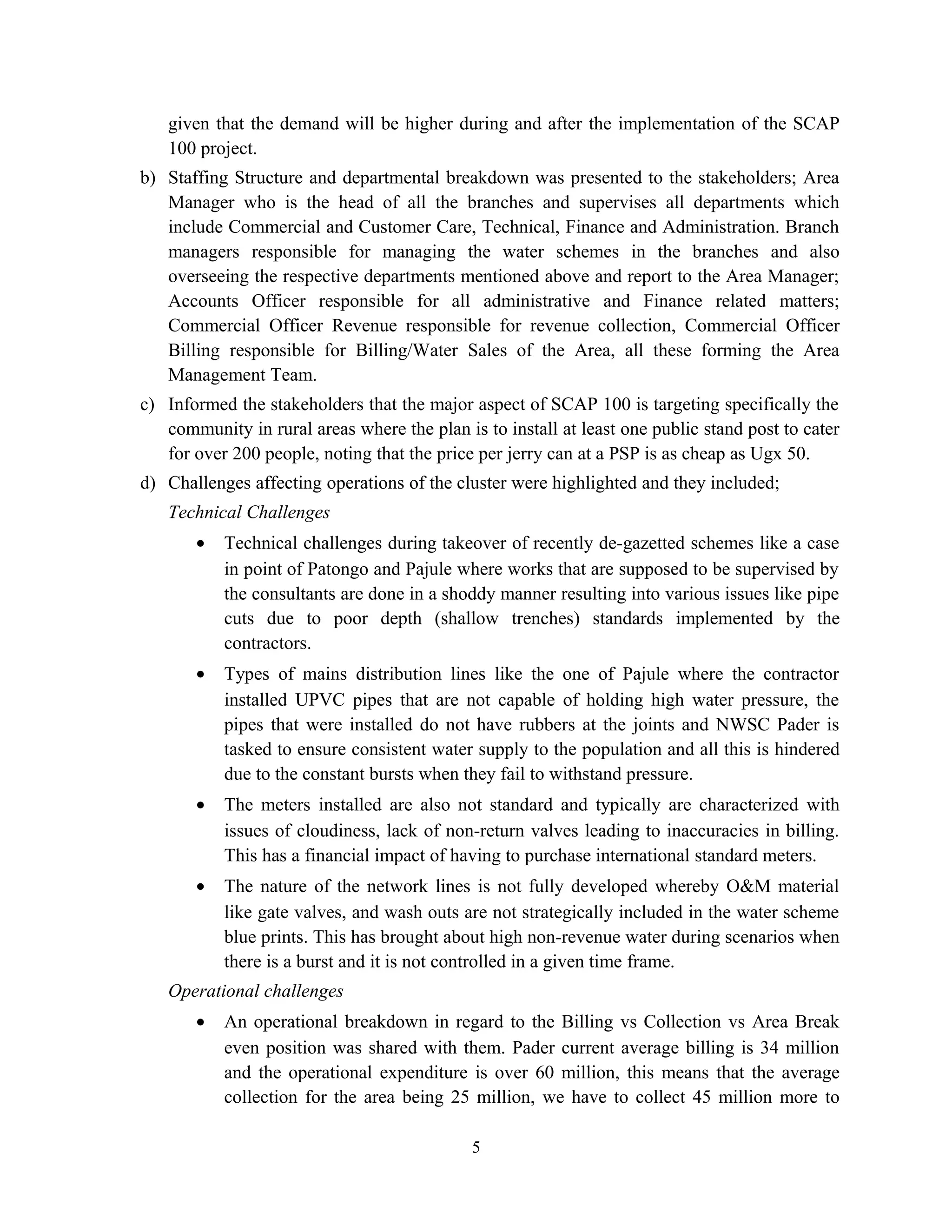 Pader SCAP100 Stakeholder Engagement Report | DOC