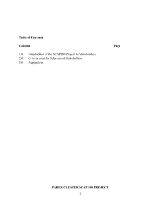 Pader SCAP100 Stakeholder Engagement Report | DOC