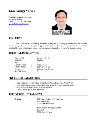 George Las Resume | DOCX