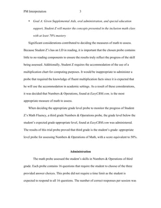 Progress Monitoring Interpretation | PDF