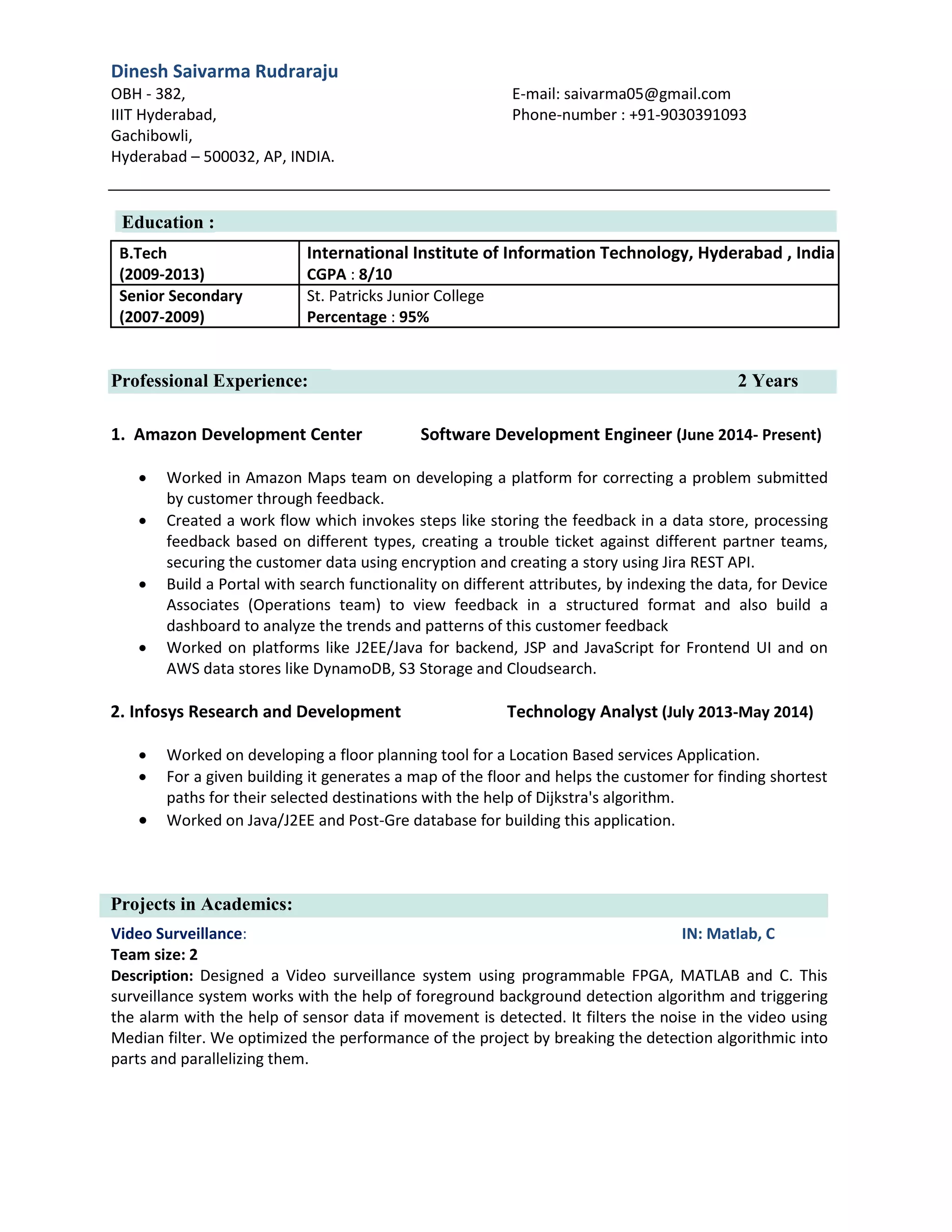 Dinesh_resume_professional | PDF