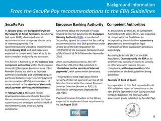 European Banking Authority Guidelines on the Security of Internet ...