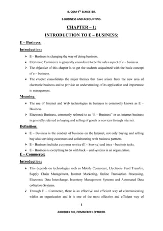 E - BUSINESS AND ACCOUNTING. | PDF | Internet | Computing