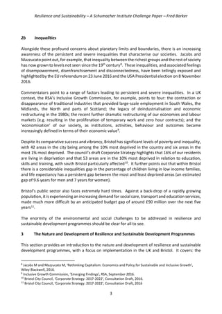 Nov 2016 Resilience and sustainability Challenge Paper | PDF ...