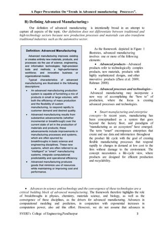 Trends in Advanced Manufacturing | DOCX