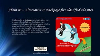 Alternative to Backpage | PDF