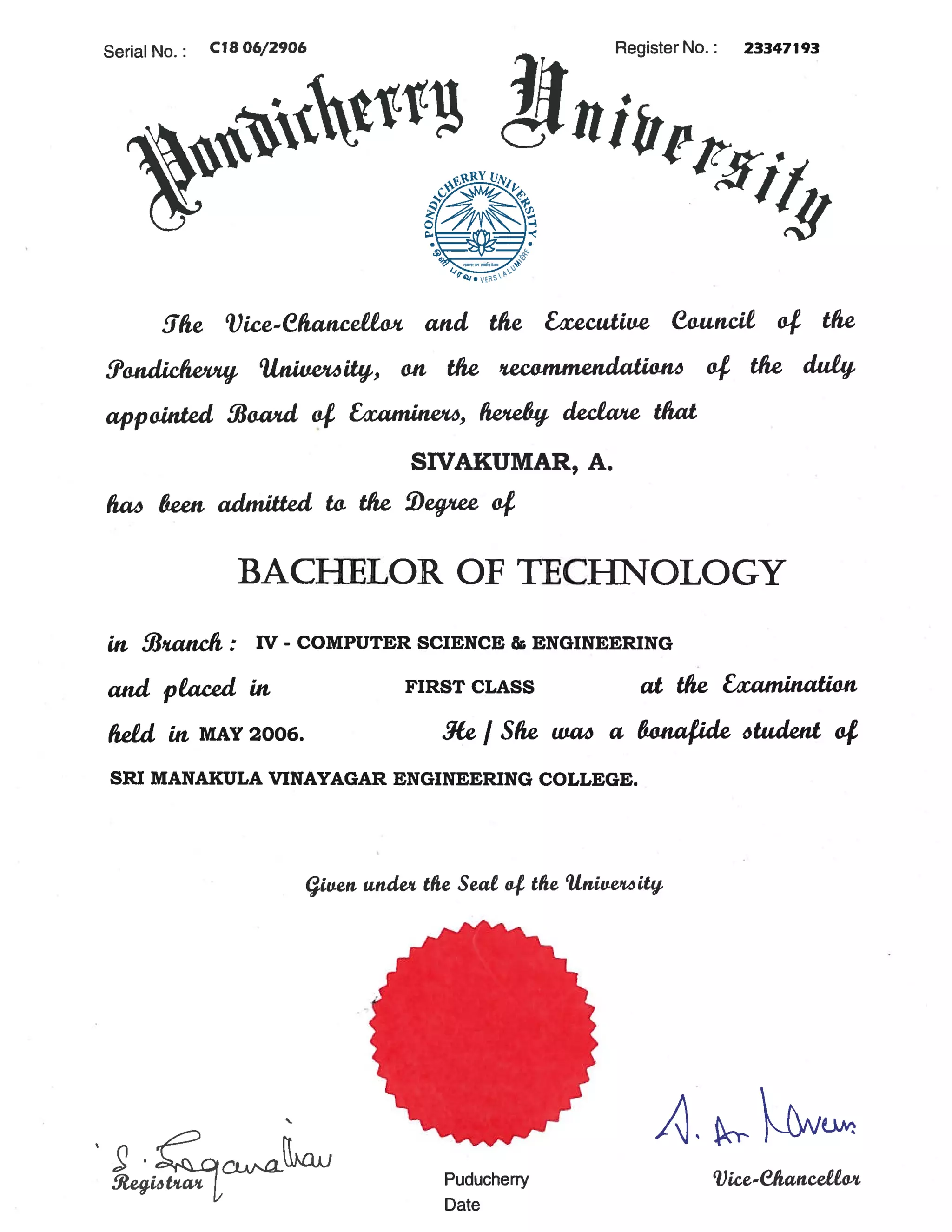 BTech_Degree_certificate | PDF