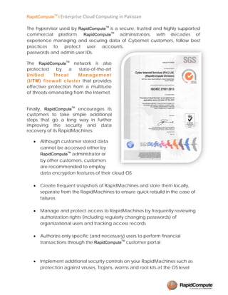 RapidCompute - Company Profile | PDF