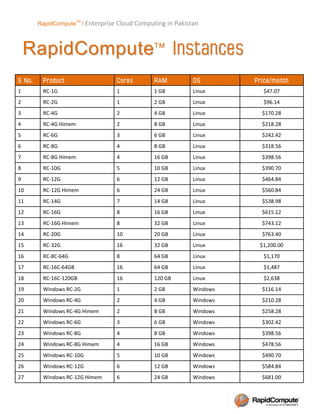 RapidCompute - Company Profile | PDF