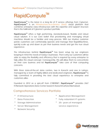 RapidCompute - Company Profile | PDF