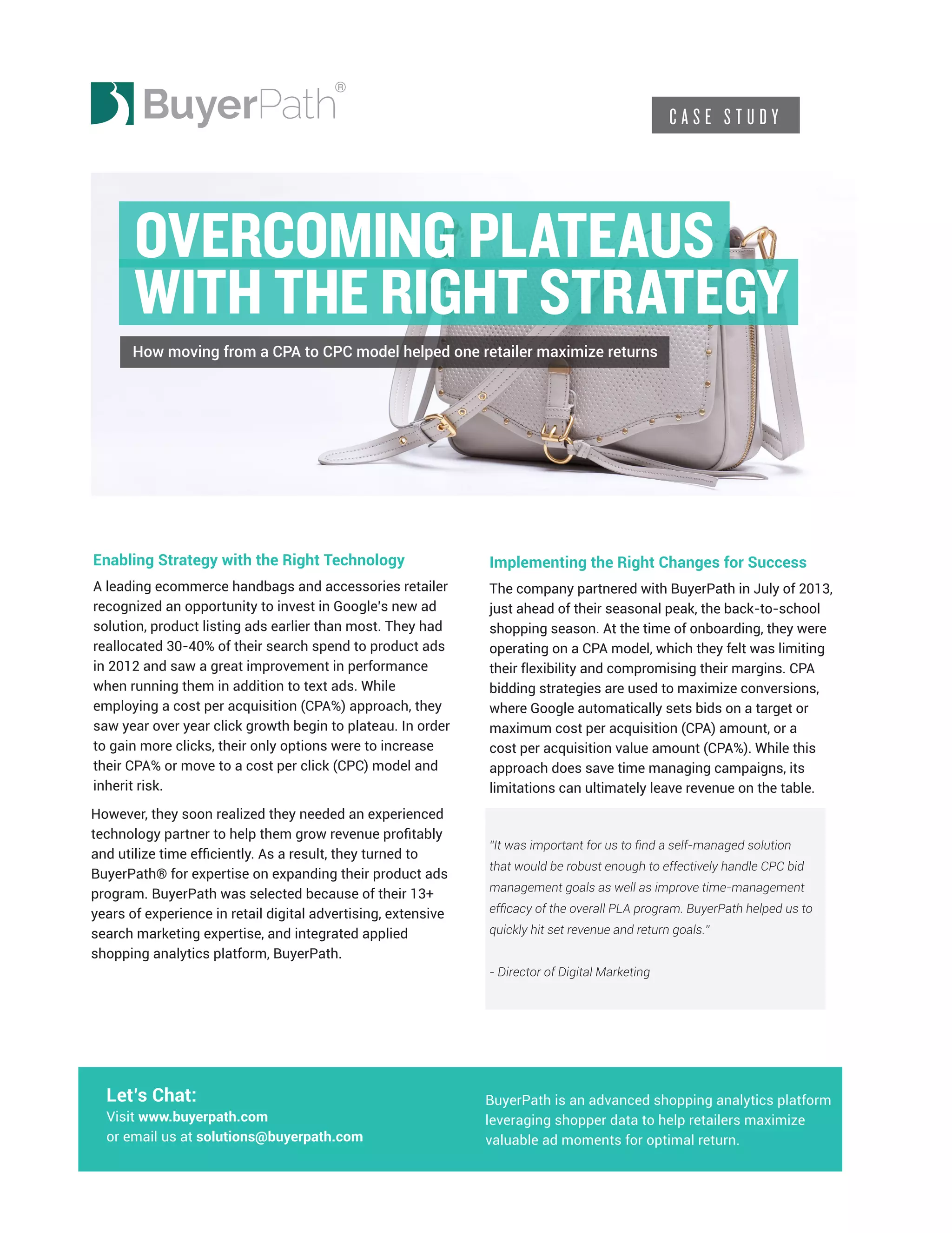 Handbags Retailer Case Study | PDF