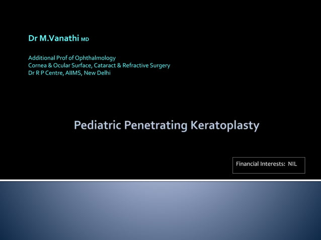 Pediatric Penetrating Keratoplasty | PPT