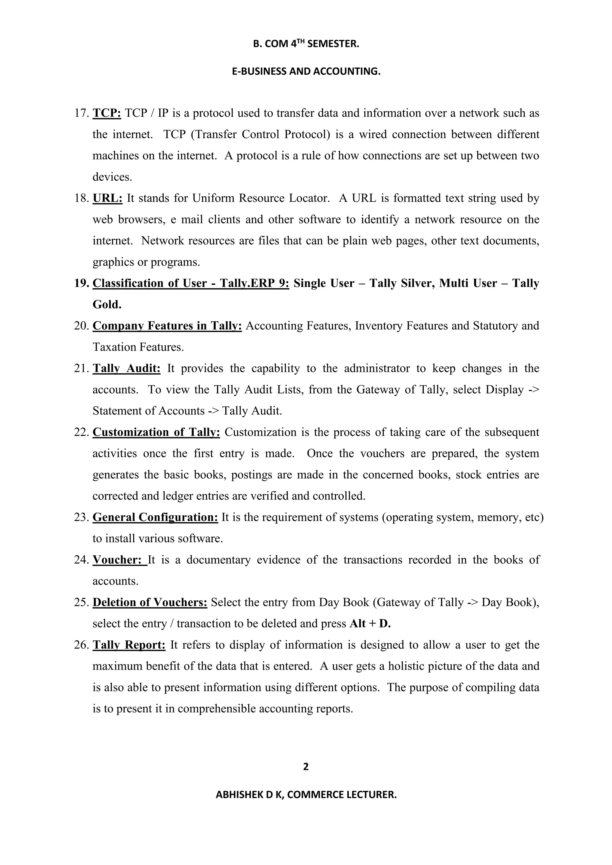 E - BUSINESS AND ACCOUNTING. | PDF