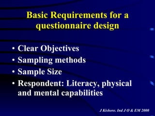 Questionnaire Designing | PPT