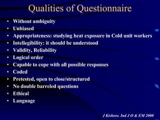 Questionnaire Designing | PPT