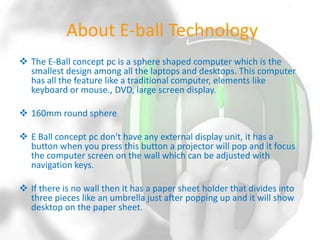 Eball ppt | PPT