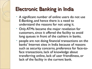 E-BANKING EMERGING ISSUES AND OPPORTUNITIES | PPT