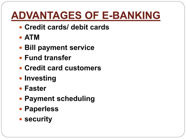 Ebanking | PPTX
