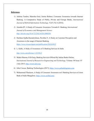 E- Banking Research Report | PDF