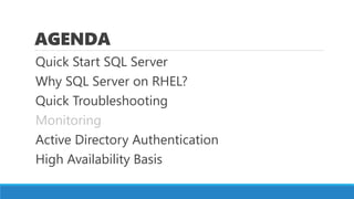 Introduction to SQL Server on RHEL | PPT