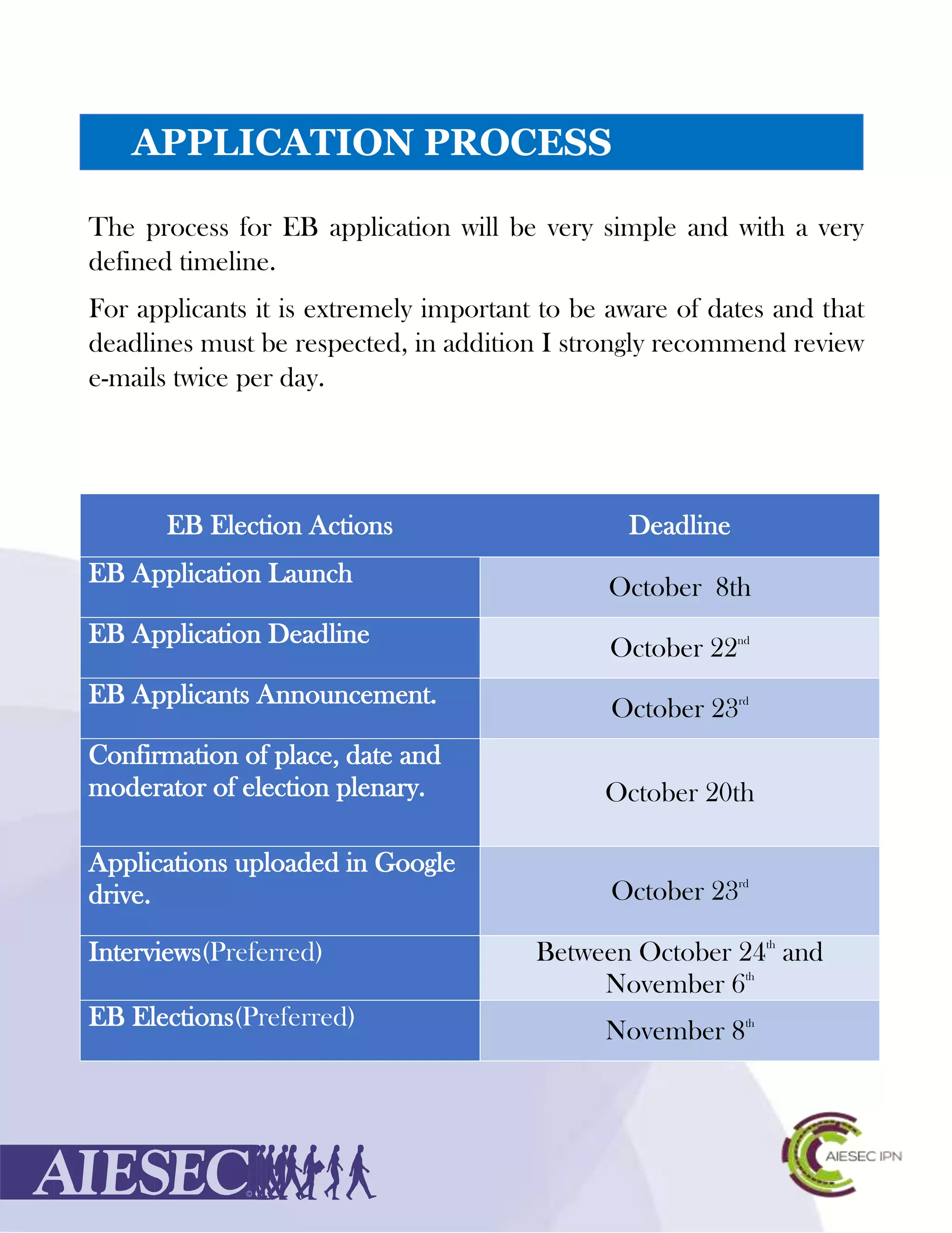 Eb application booklet | PDF