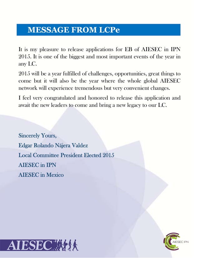 Eb application booklet | PDF