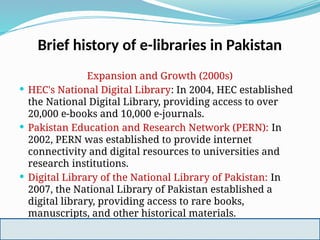 E- barary And E learning | E- library education | PPTX