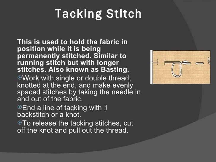 What Is A Tack Stitch at Gary Delariva blog