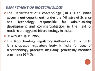 BIOTECHNOLOGY | PPTX
