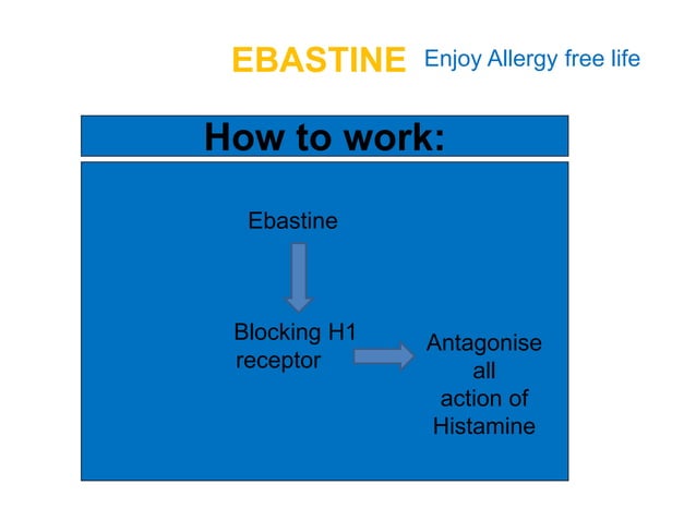 Ebastine_presentation_1 | PPT | Pharmaceutical Drugs | Medical Health