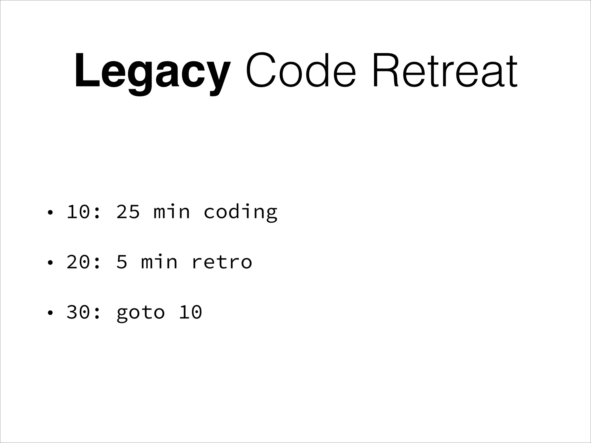 Ebay legacy-code-retreat | PPT