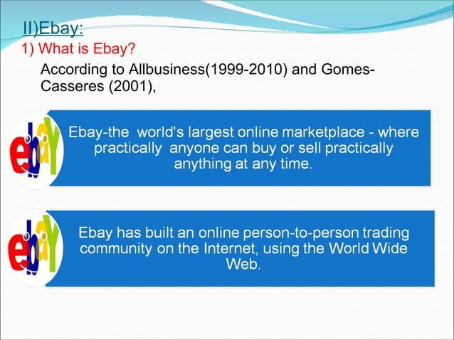 Ebay1 | PPT | Technology & Computing