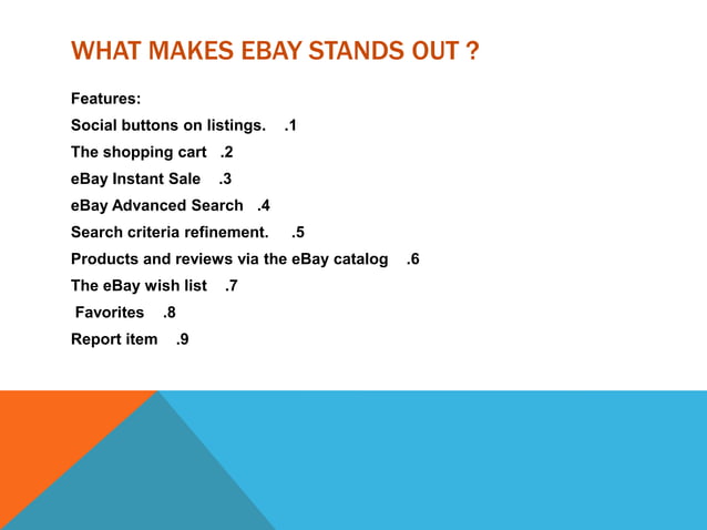 Ebay presentation | PPTX
