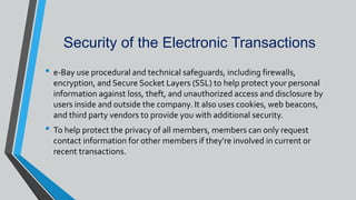 E bay and its functioning | PPTX