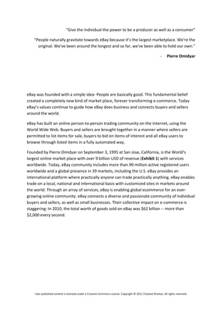eBay inc. Case Study | PDF