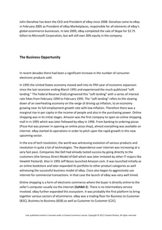 eBay inc. Case Study | PDF
