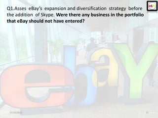 Ebay -Strategy management | PPTX