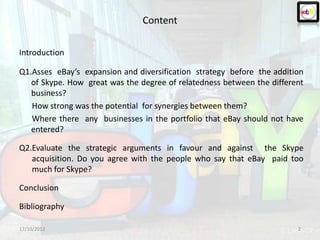 Ebay -Strategy management | PPTX