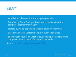 E bay training presentation | PPTX