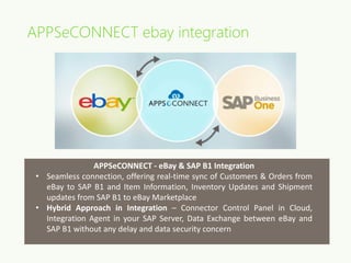 APPSeCONNECT-eBay & SAP B1 Integration | PPT