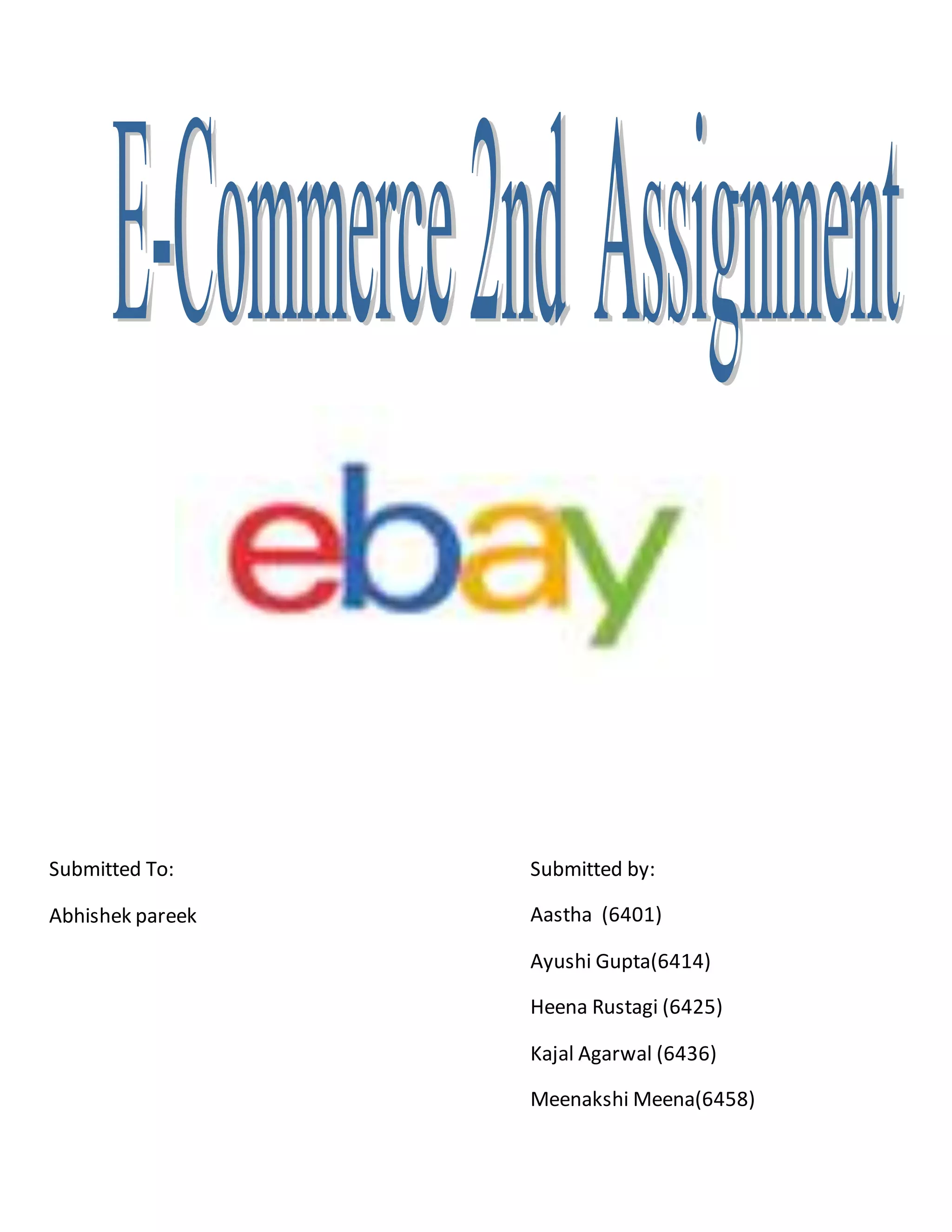 E bay project | DOCX