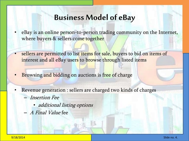 E bay strategy | PPTX | Internet | Computing