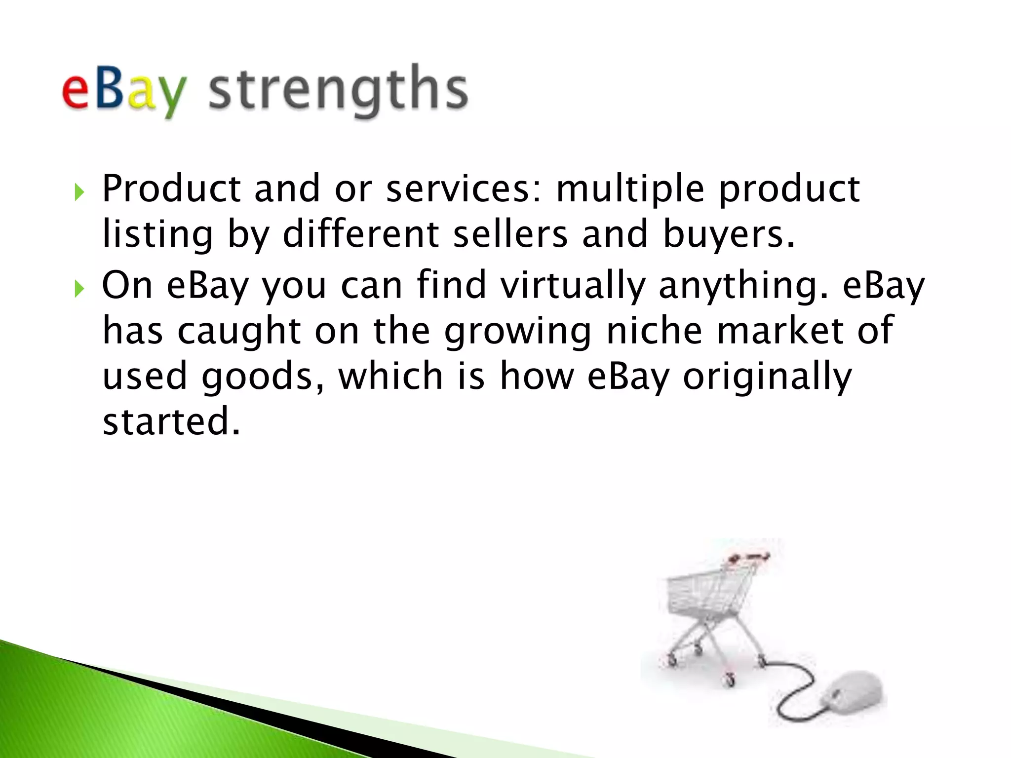 Ebay swot summary | PPT