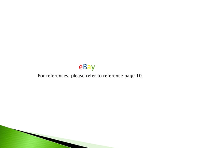 Ebay swot summary | PPT