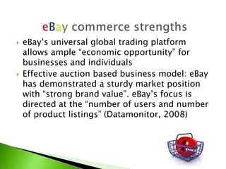 Ebay swot summary | PPT