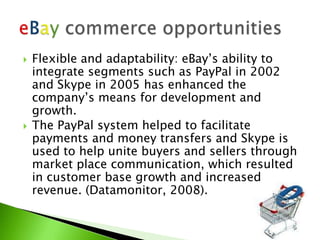 Ebay swot summary | PPT